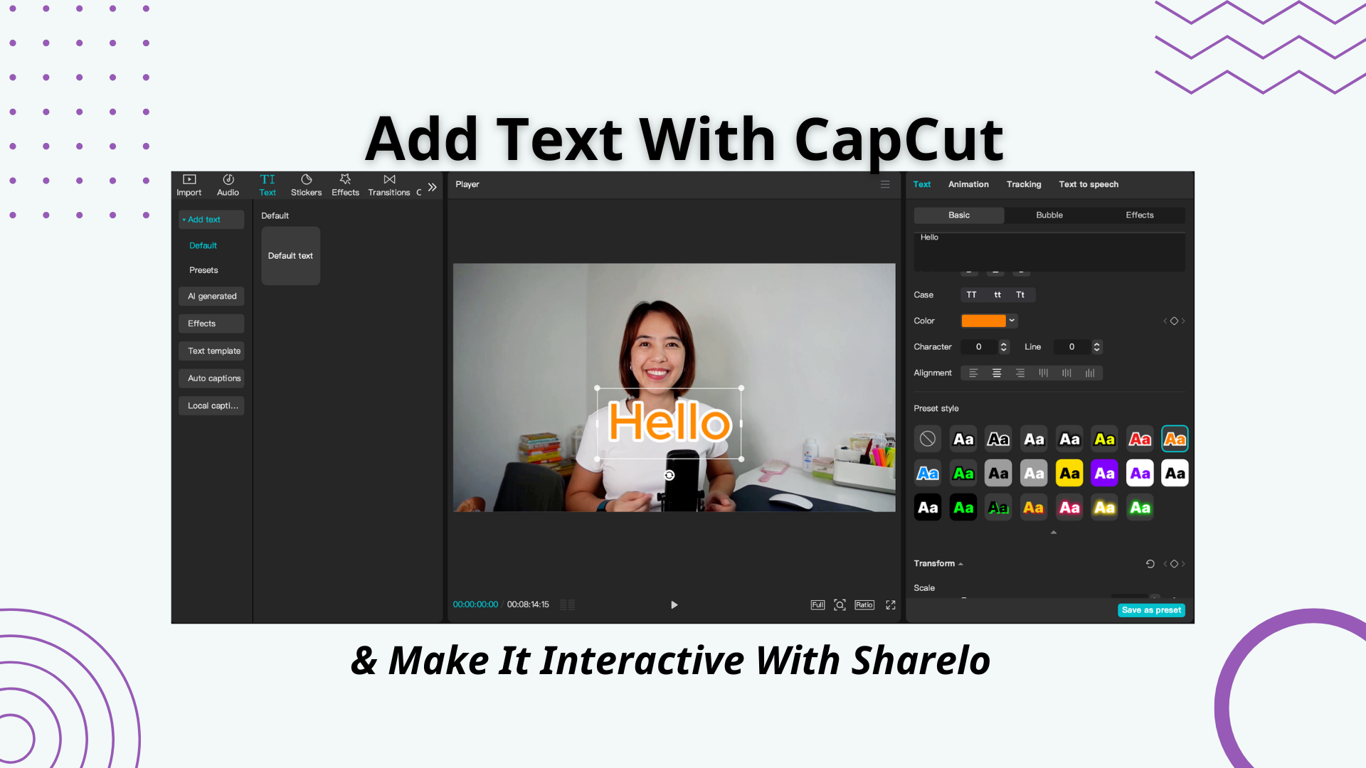 How to Add Text and Captions in CapCut to Enhance Your Videos - Sharelo ...